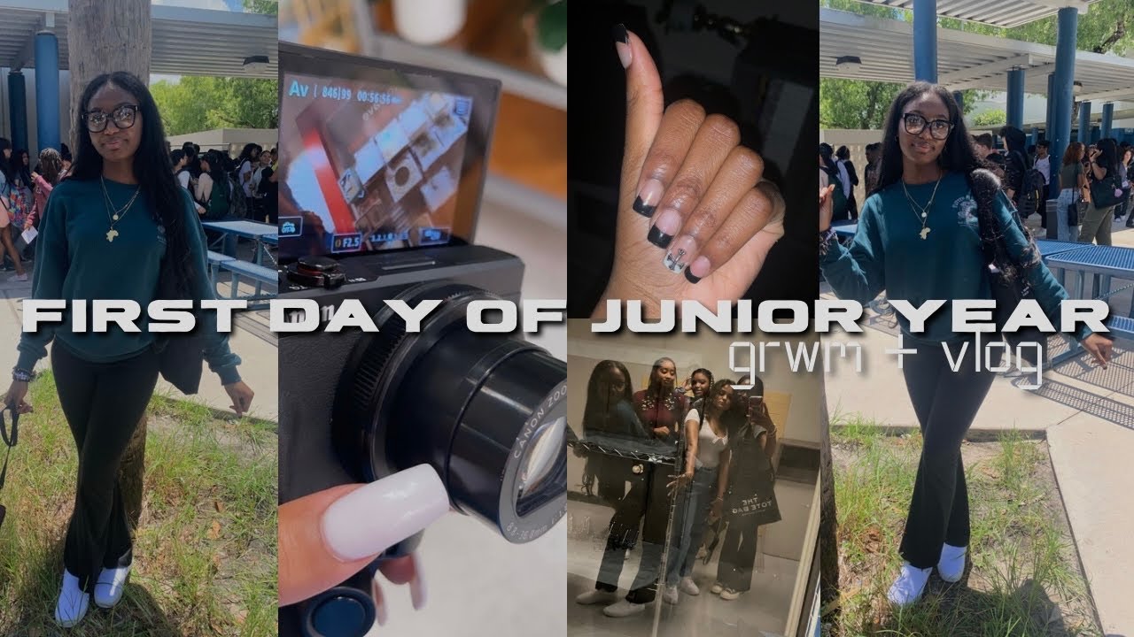 grwm for the first day of school 2022 | *junior year* (grwm + vlog ...