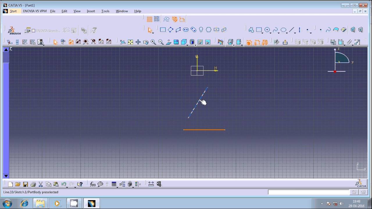 PARALLELISM GEOMETRIC CONSTRAINT IN CATIA SKETCHER - YouTube