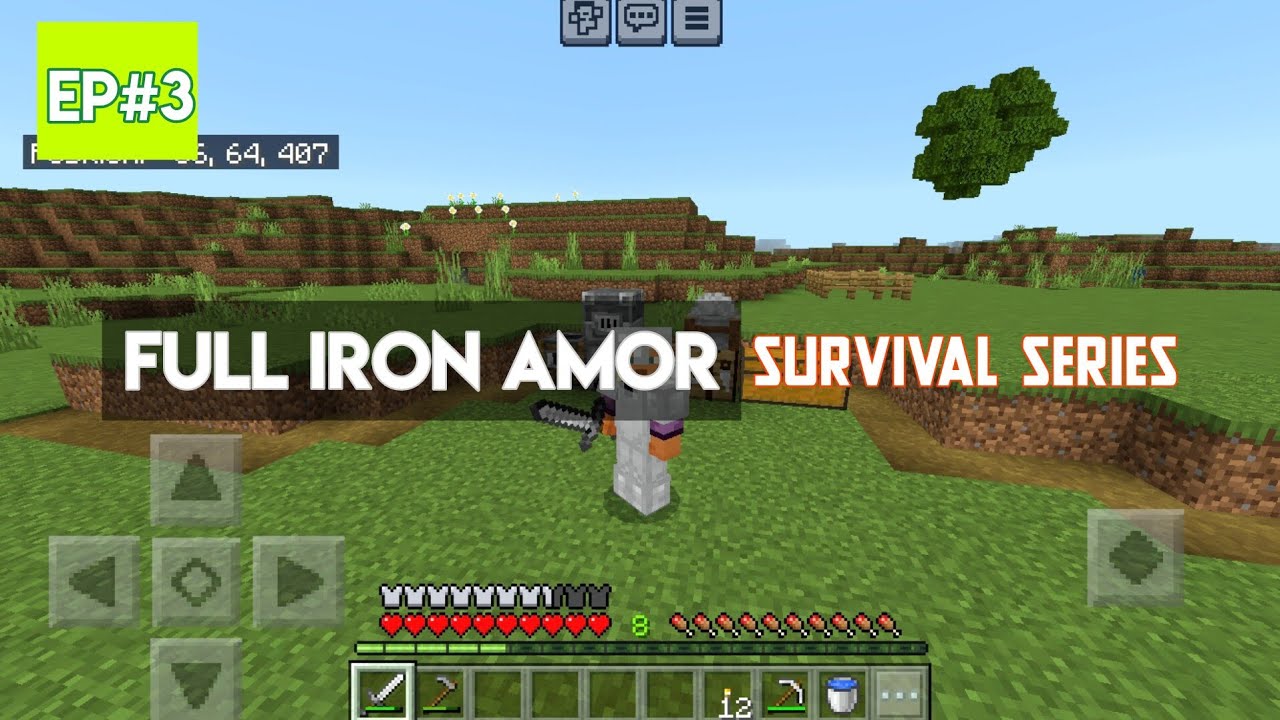 I Made full iron amor | Minecraft survival series ep#3 - YouTube