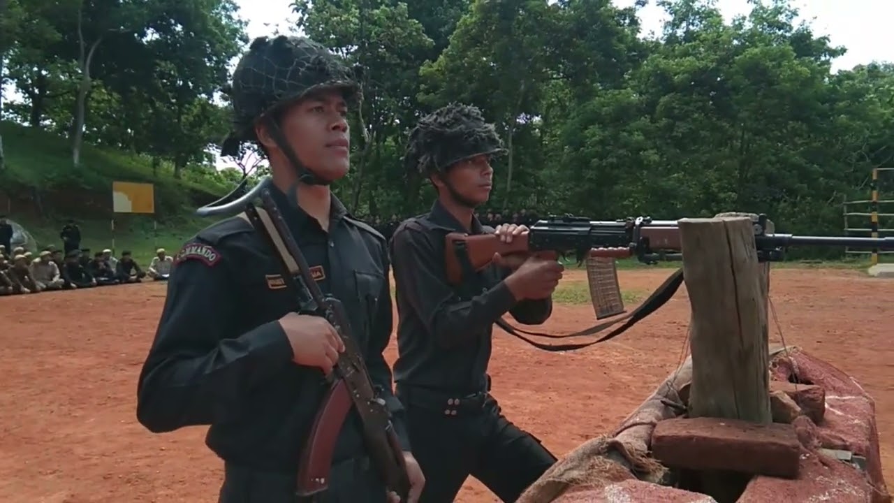 Arc of fire Demonstration by Assam Commando INST - YouTube