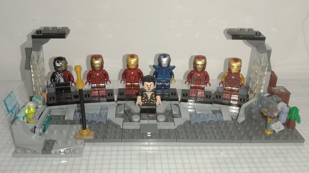LEGO Iron Man Hall Of Armor MOC - YouTube