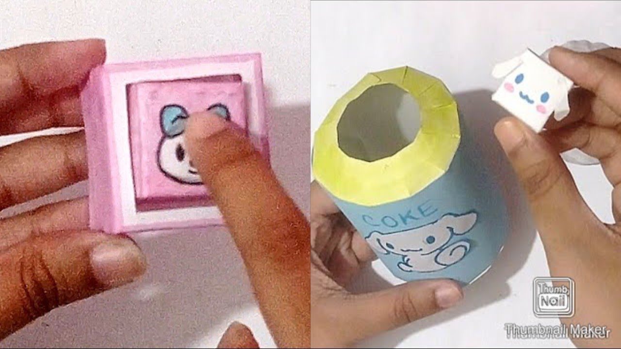 PAPER SANRIO TOY | How to make diy sanrio toy | mini sanrio pop it ...