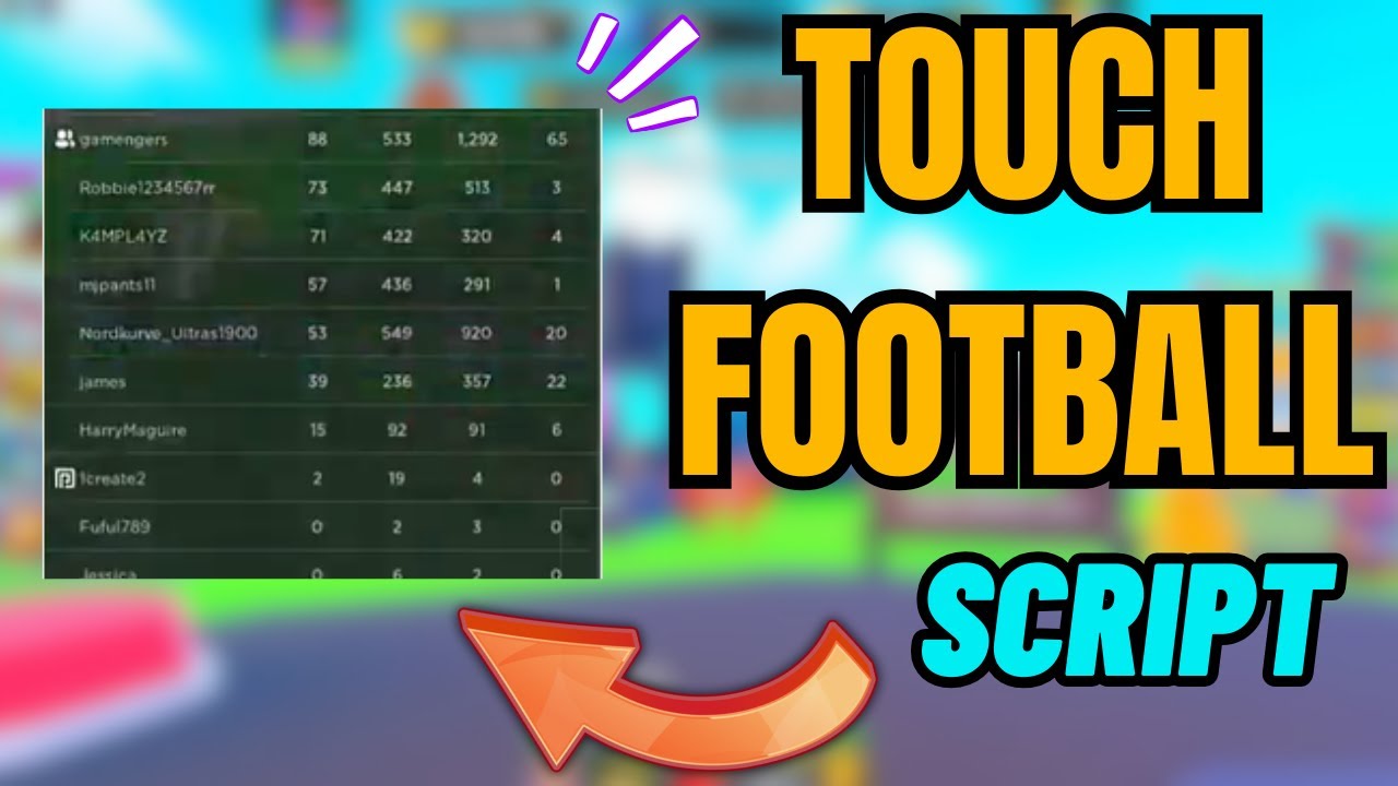 [PRO⚽] Touch Football Script | AUTO GOALS🔥🏆 SPEED BOOST + UNLIMITED ...