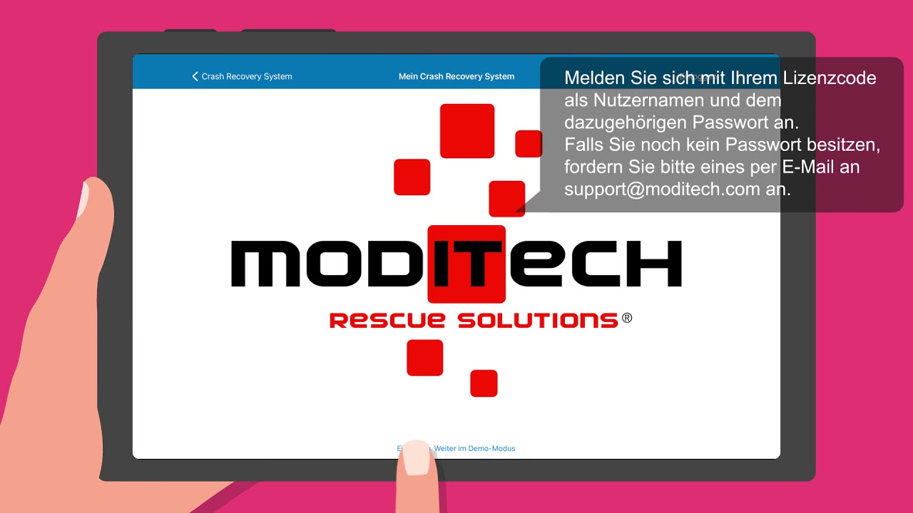 Installation Crash Recovery System - App - YouTube