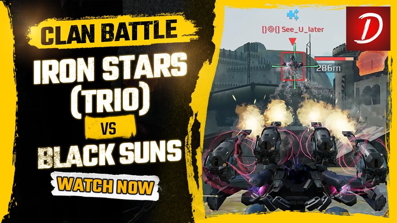 🔥 Iron Stars (Trio) vs Black Suns : Castle Map : War Robots WR - YouTube