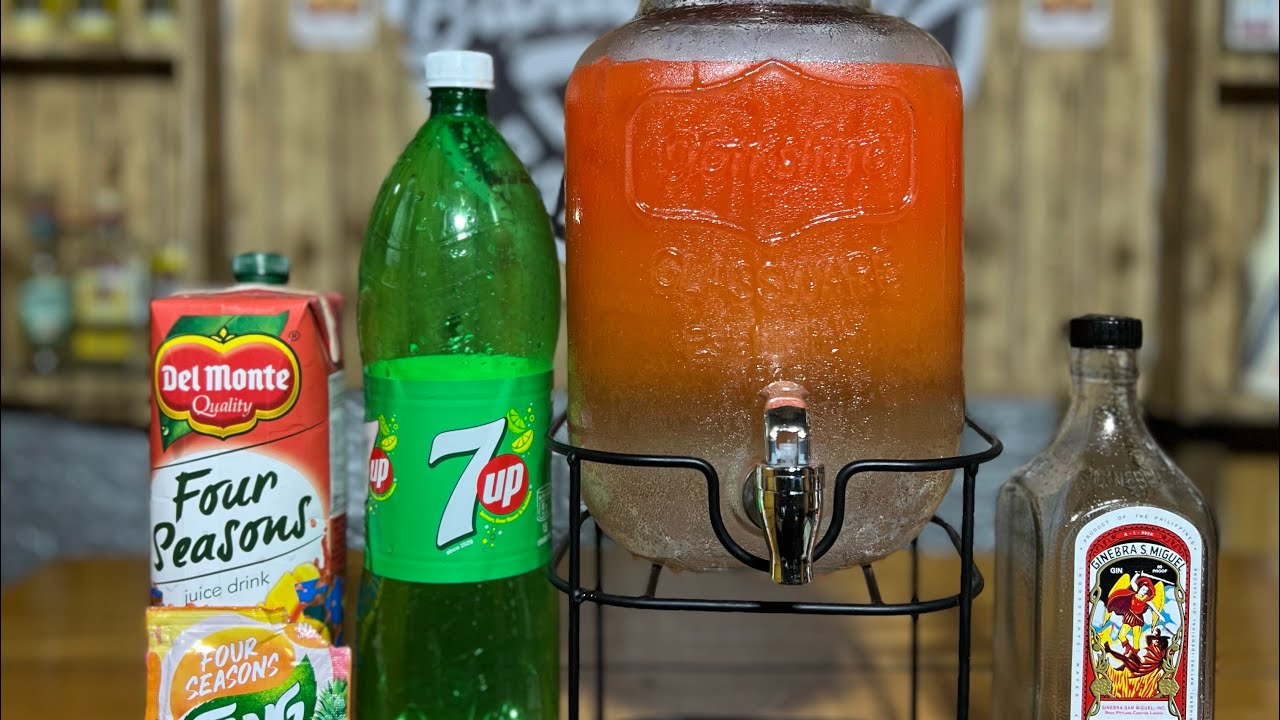 4 seasons gin cocktail (Pinoy cocktail) | Ninong Bandoy - YouTube
