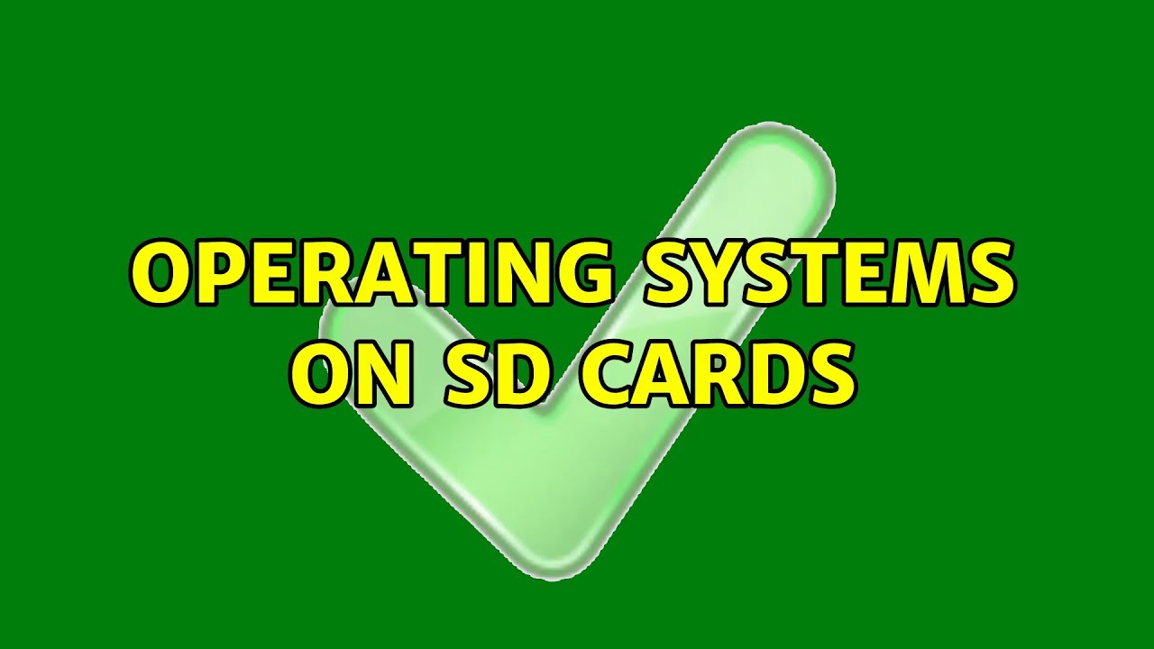 Operating systems on SD cards - YouTube