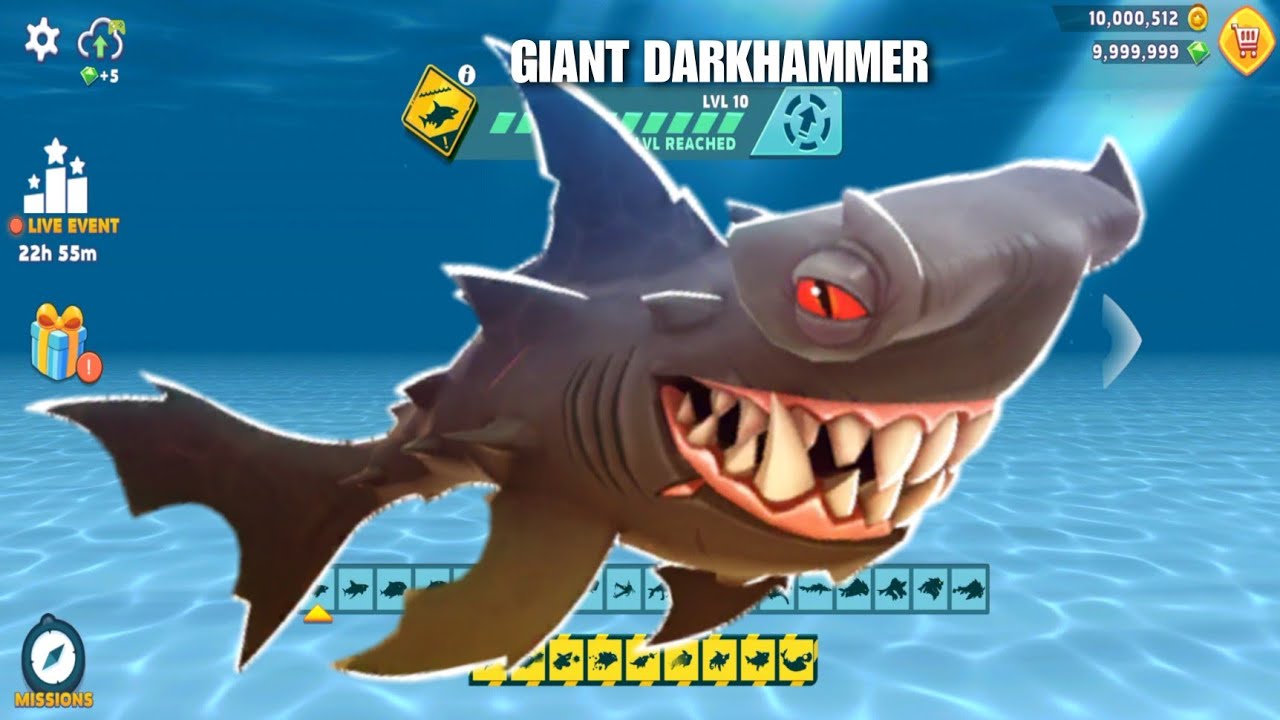 HUNGRY SHARK EVOLUTION - GIANT DARKHAMMER - HUNGRY SHARK - HUNGRY SHARK ...