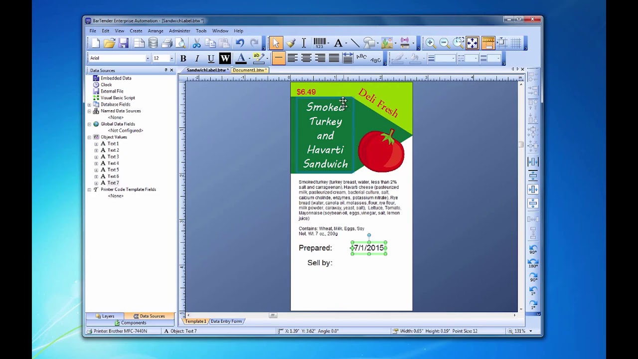 Working with Dates and Times in BarTender Software Tutorial - YouTube