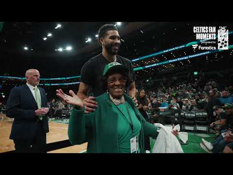 Jayson Tatum surprises 92-year-old Celtics fan with courtside seats 💚