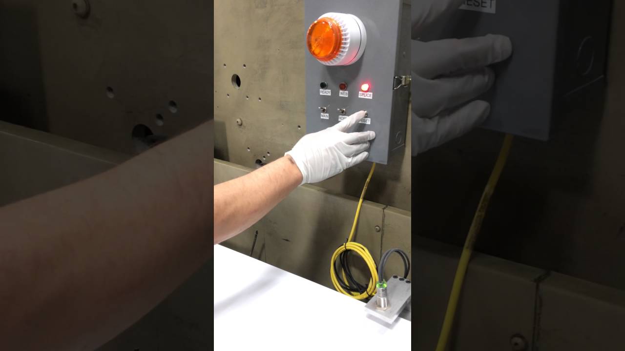 Splice and Web Break Detector and Alarm - YouTube