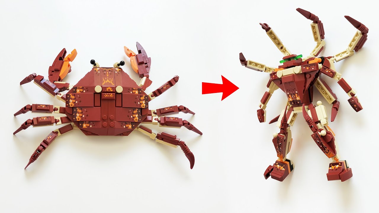 Lego Crab robot speed build a lego crab rebuild into a crab robot Lego ...