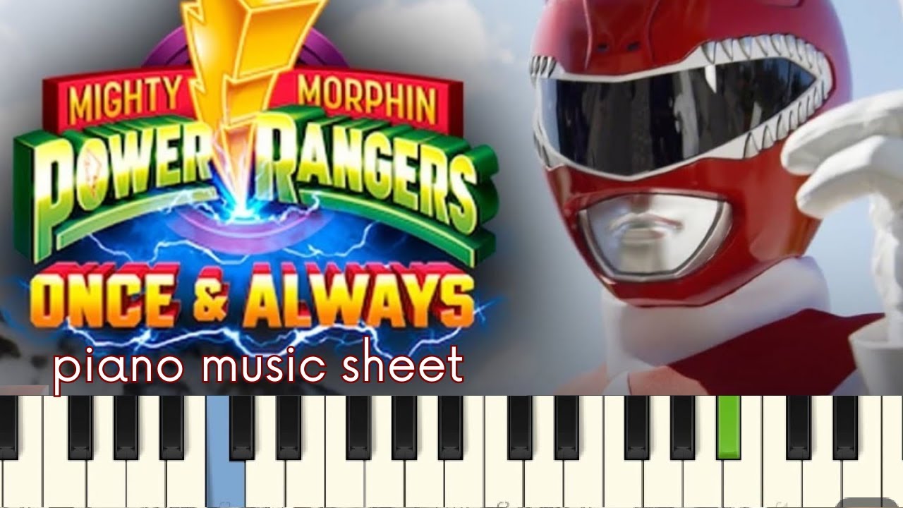 Power Rangers main theme piano tutorial #powerrangers - YouTube