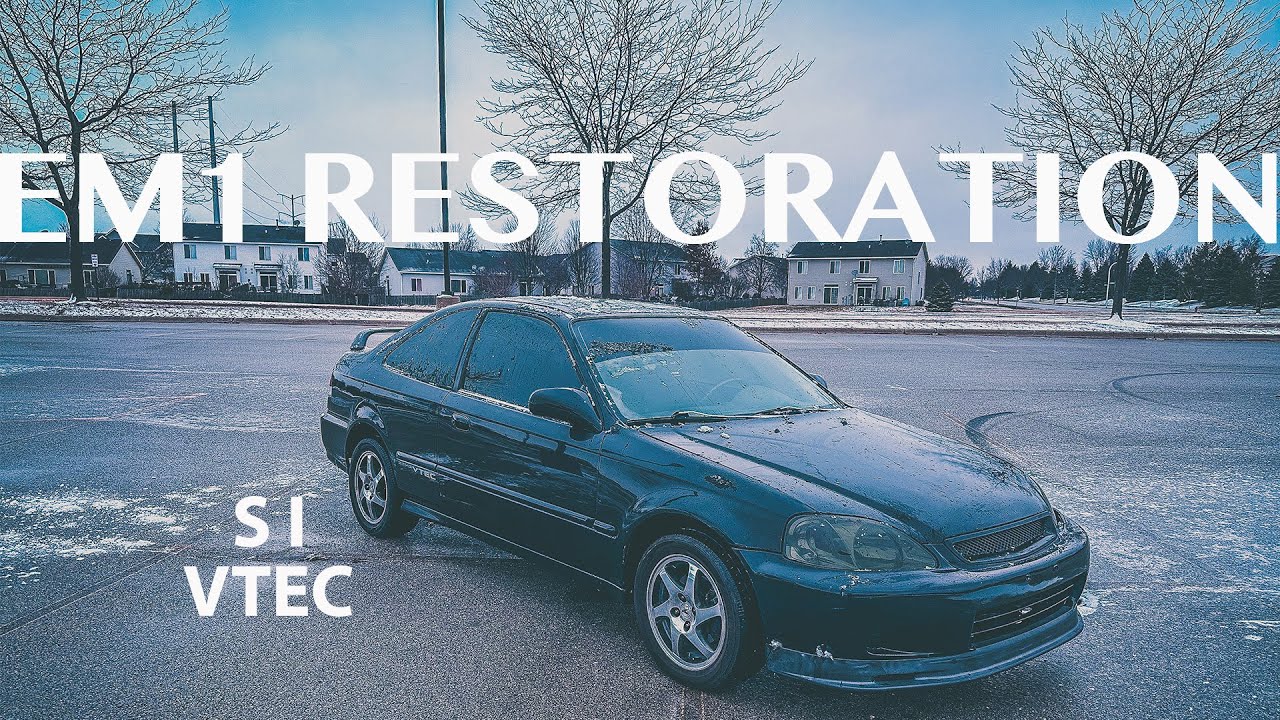 2000 HONDA CIVIC SI EM1 RESTORATION COMPLETE! RUST FREE - YouTube