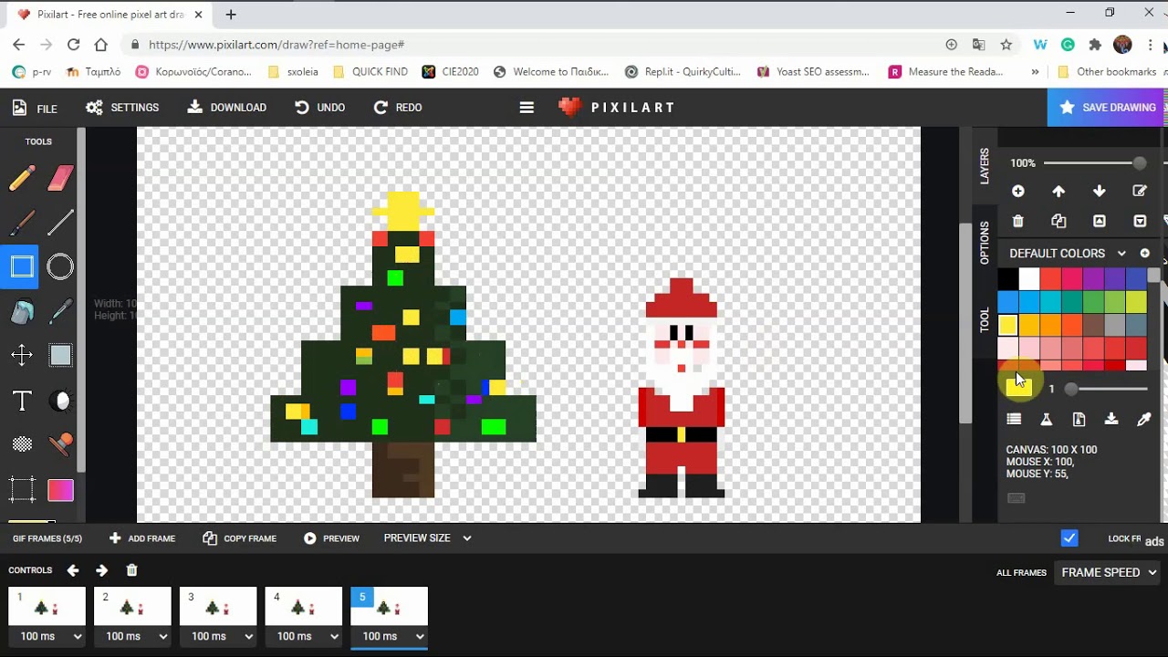 pixilart animation - YouTube