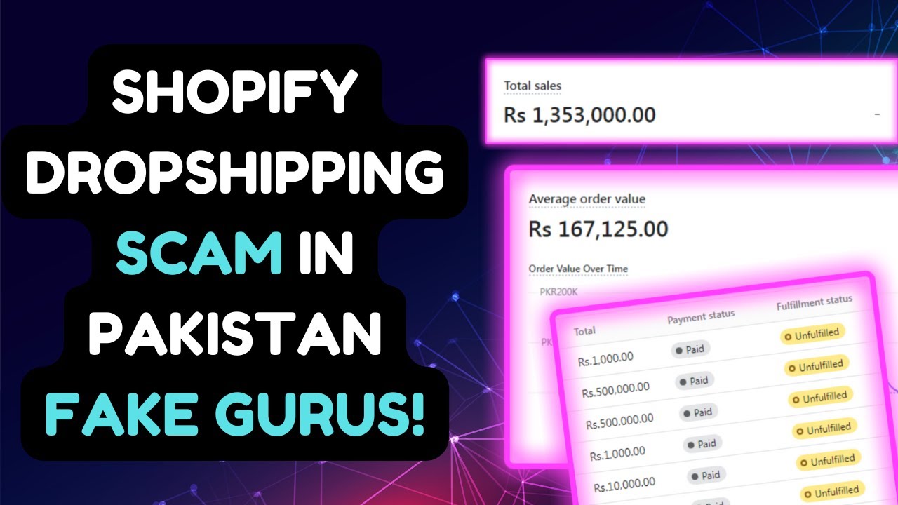 How Fake Shopify Dropshipping Gurus in Pakistan SCAM You | in Urdu ...