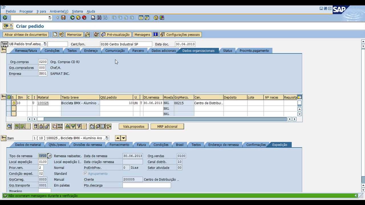 SAP MM/SD - Processo de Transferência Entre Centros / Plantas - Pré ...
