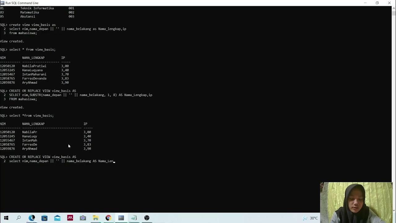 Cara membuat View dari query yang kompleks(JOIN,WHERE,GROUP BY dan HAVING) - YouTube