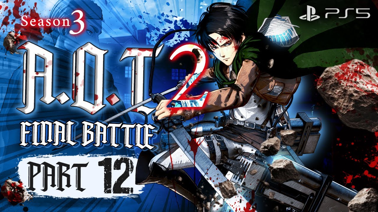 LEVI'S PERFECT GAME | AOT 2 Final Battle Season 3 Part 12 Nightmare ...