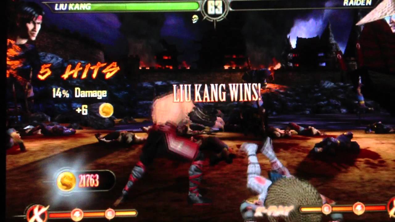Mortal Kombat Vita - Liu Kang vs Raiden + fatality HD - YouTube