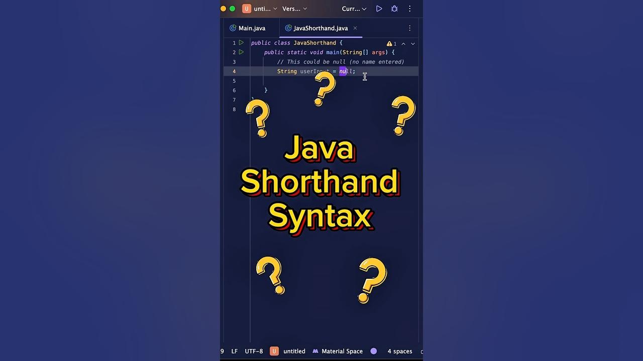Java Shorthand Syntax - YouTube