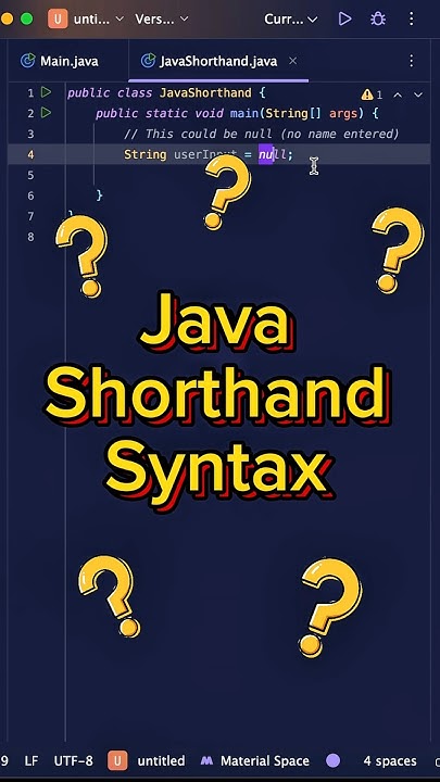 Java Shorthand Syntax - YouTube
