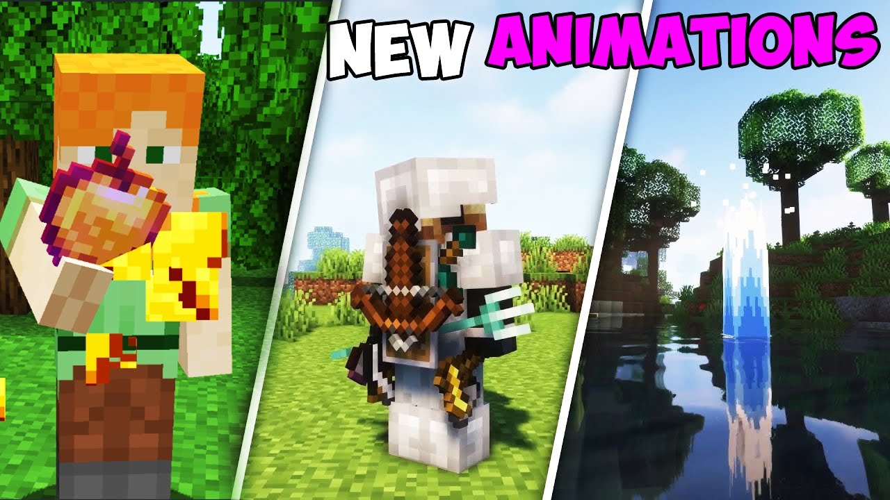 NEW ANIMATIONS IN MINECRAFT WHICH MAKES GAME INSAME 🤯🔥| MINECRAFT ...