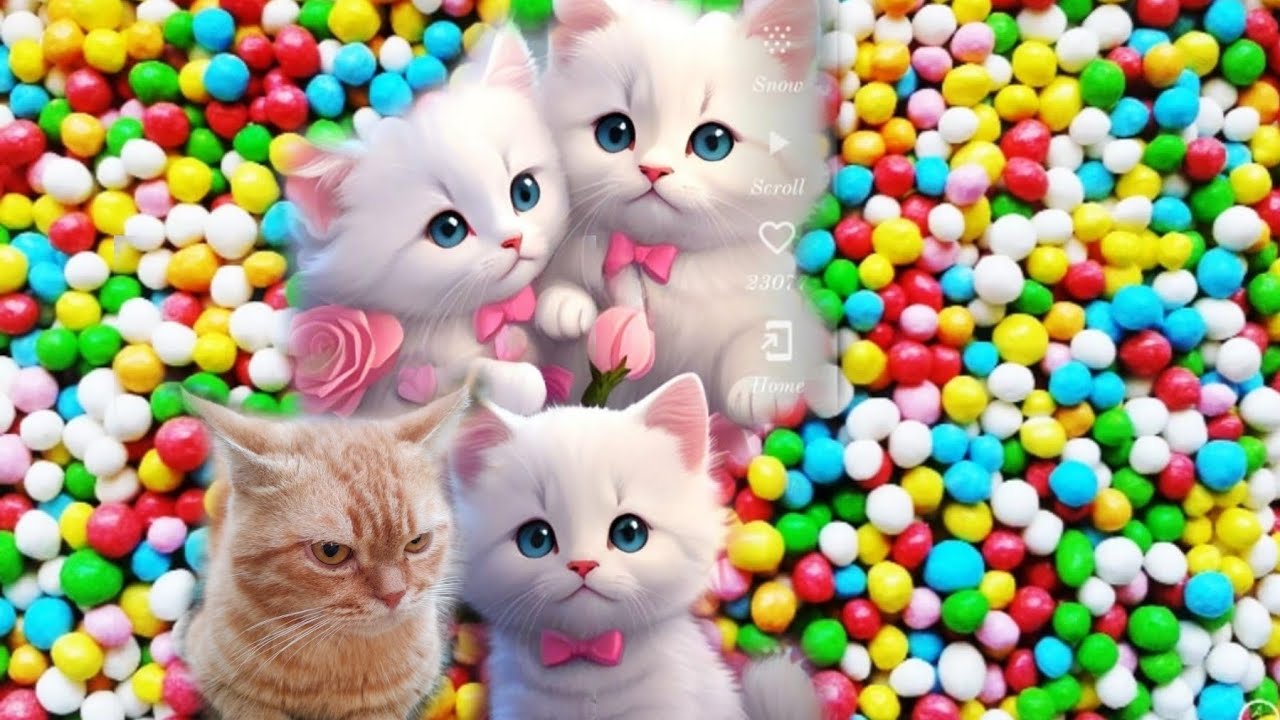 A cute white kitten#cat #kitten #cute - YouTube