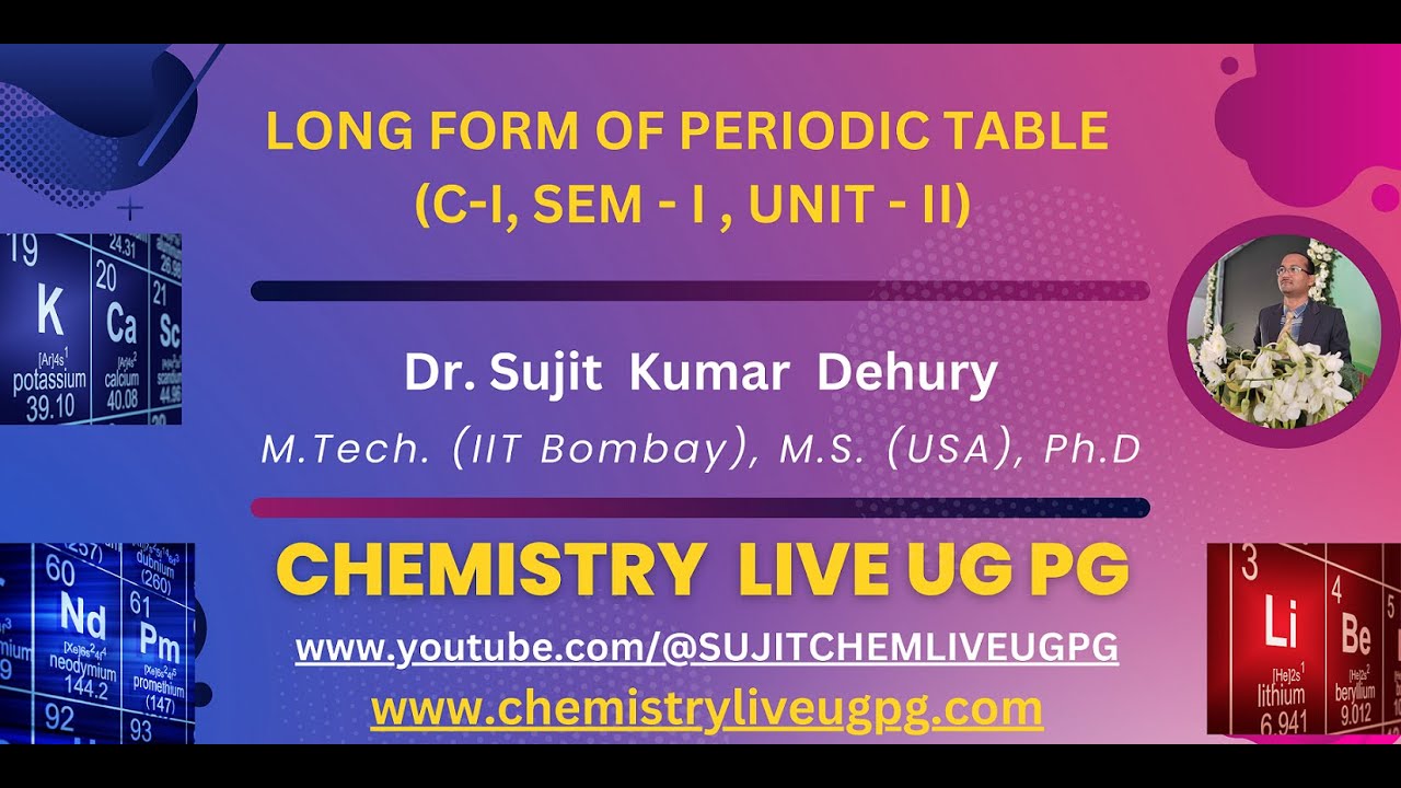 LONG FORM OF PERIODIC TABLE - YouTube