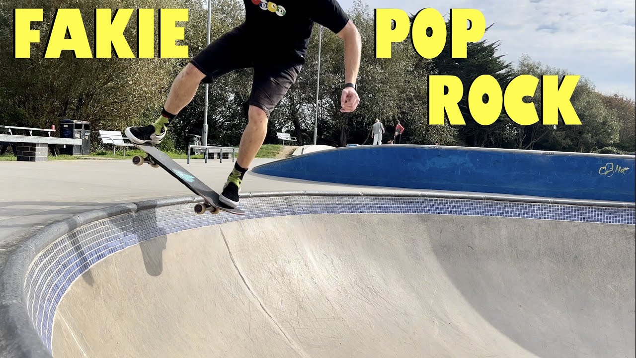 Learn To Fakie Pop Rock On A Skateboard (Aka Fakie Disaster) - YouTube