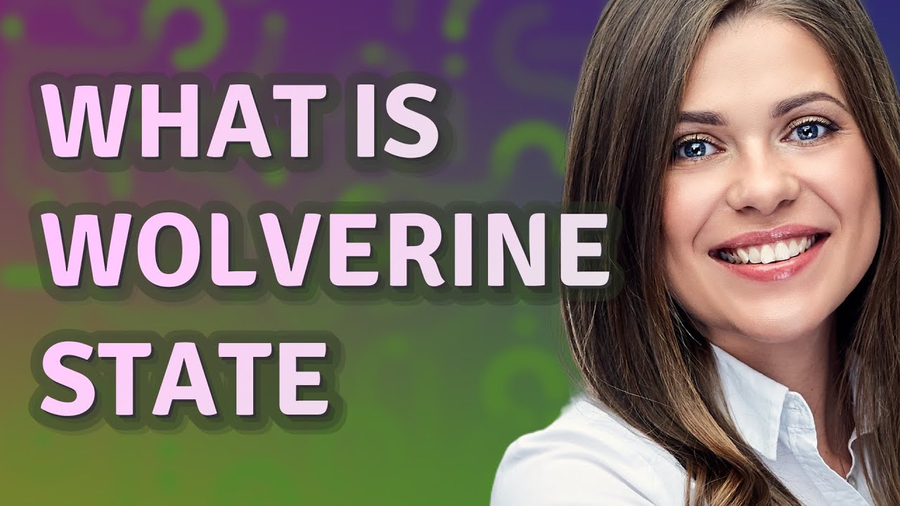 Wolverine state | meaning of Wolverine state - YouTube