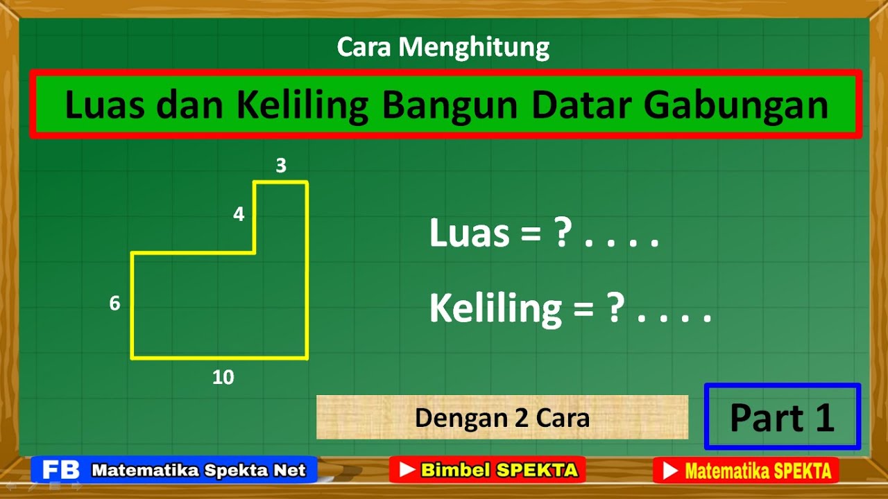 Belajar Menghitung Luas Dari Gabungan Bangun Datar Youtube Soal Matematika Kelas Sexiezpix Web