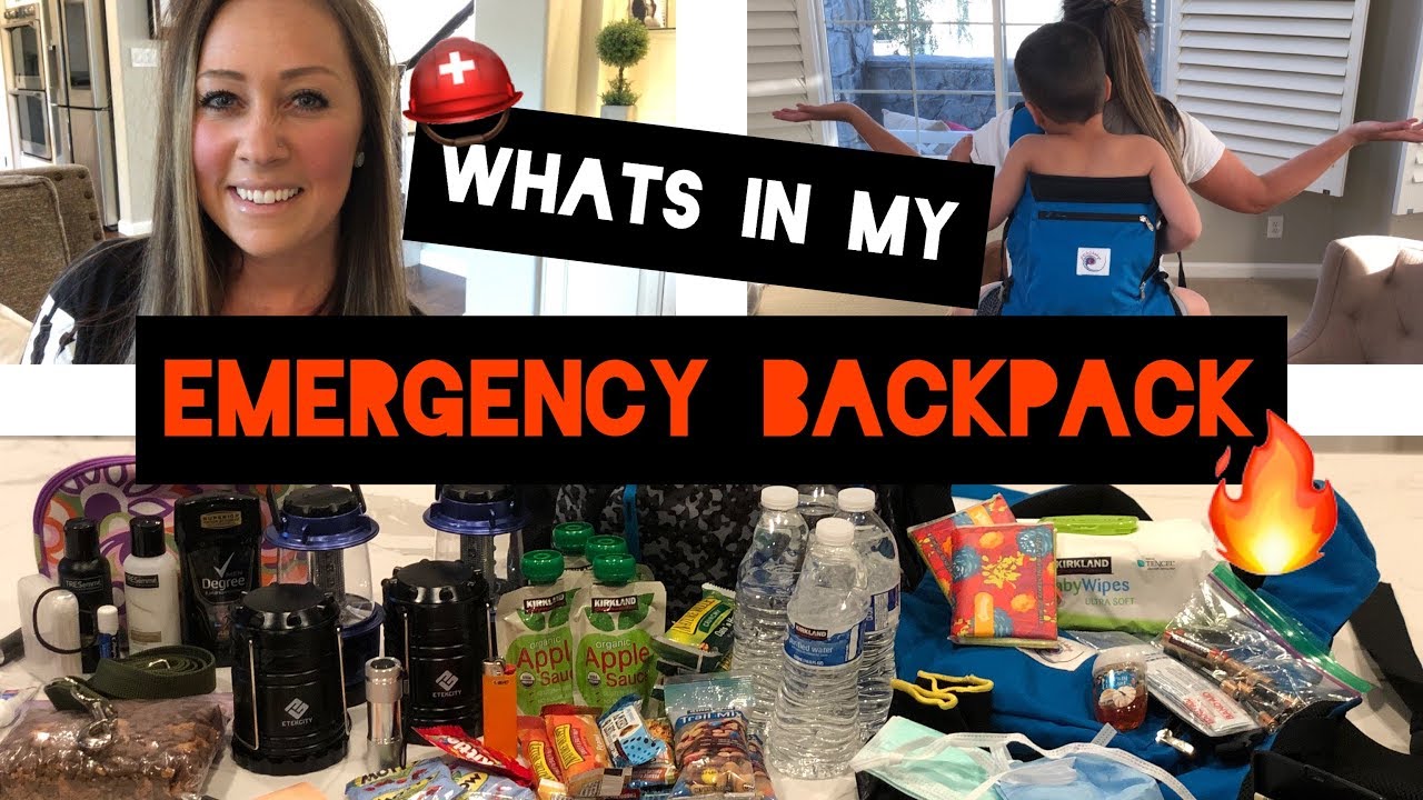 WHATS IN MY EMERGENCY BACKPACK 🎒 || DIY || BE PREPARED - YouTube