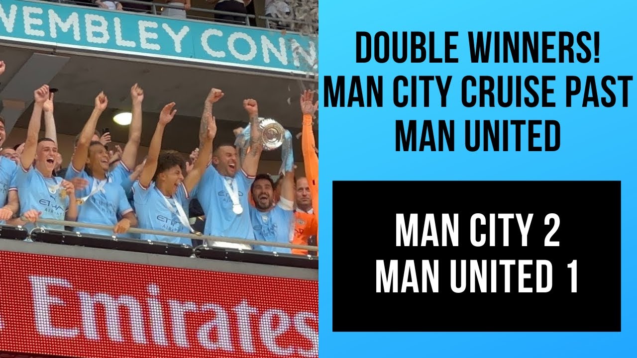 Man City 2-1 Man Utd | Double winners cruise past Reds - YouTube
