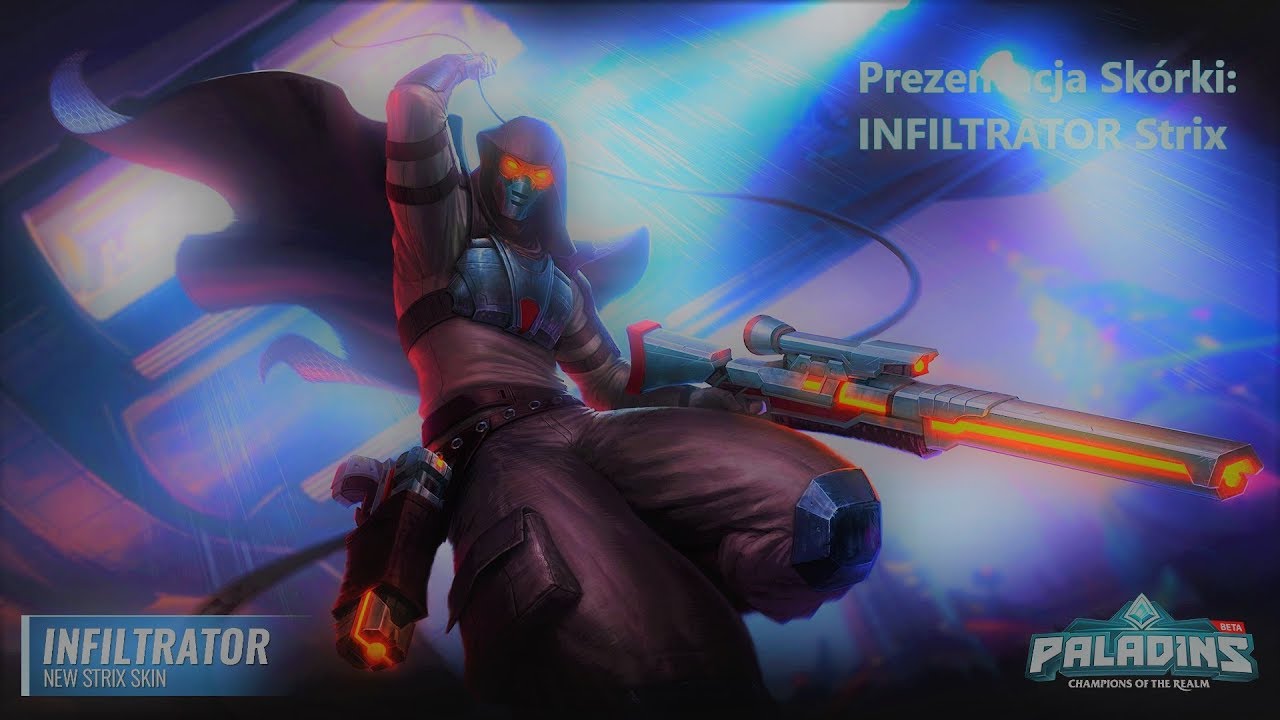 Paladins Prezentacja Skórki Infiltrator Strix - YouTube