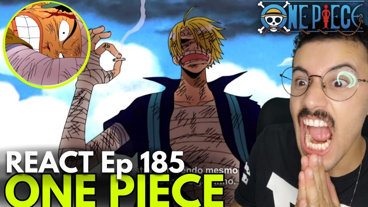 REACT - SANJI E USOPP MITANDO!- Ep.185 -ONE PIECE - ASSISTINDO PELA ...