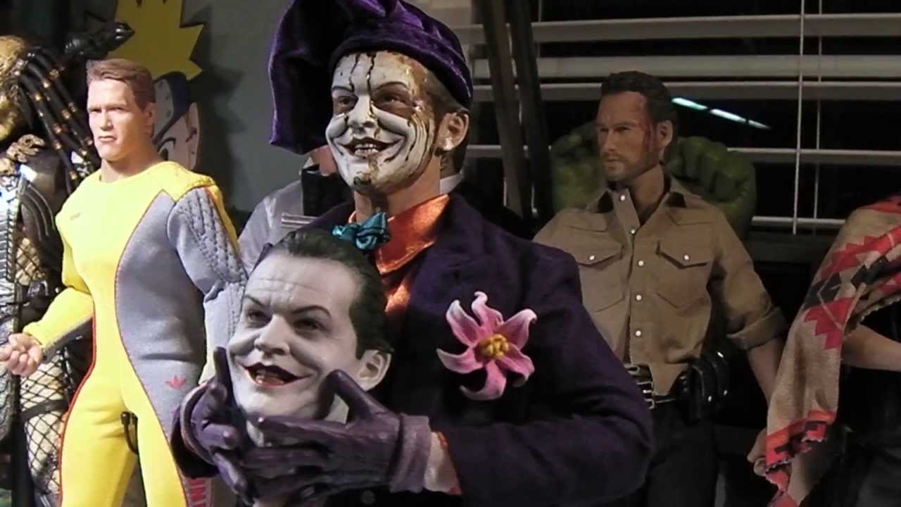 12" 1/6 '89 Hot Toys JOKER custom MELTING/ BOO alternate HEAD & BERET ...