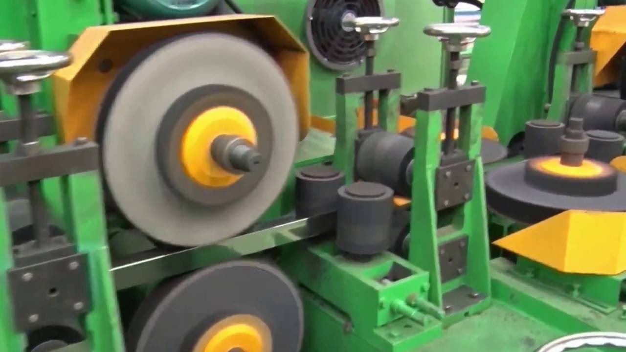 Stainless Steel Polishing Machine at Work - YouTube