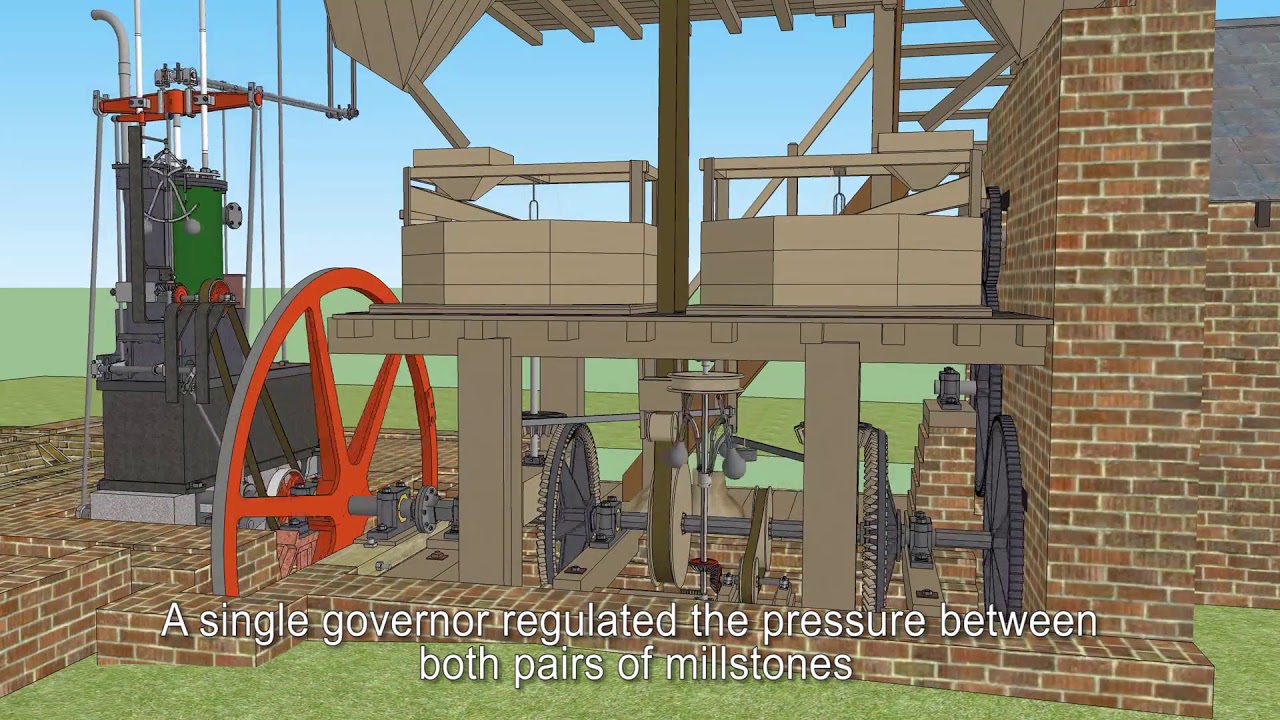 Upminster Windmill 05 Steam Mill - YouTube