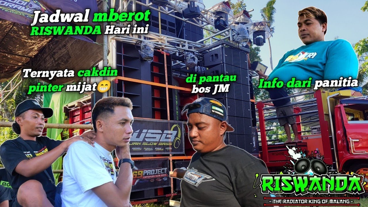 Ampuh RISWANDA cek sound🔥 Persiapan Mberot Horeg di Bumirejo dampit ...