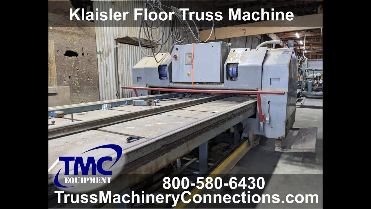 Klaisler Floor Truss Machine - YouTube