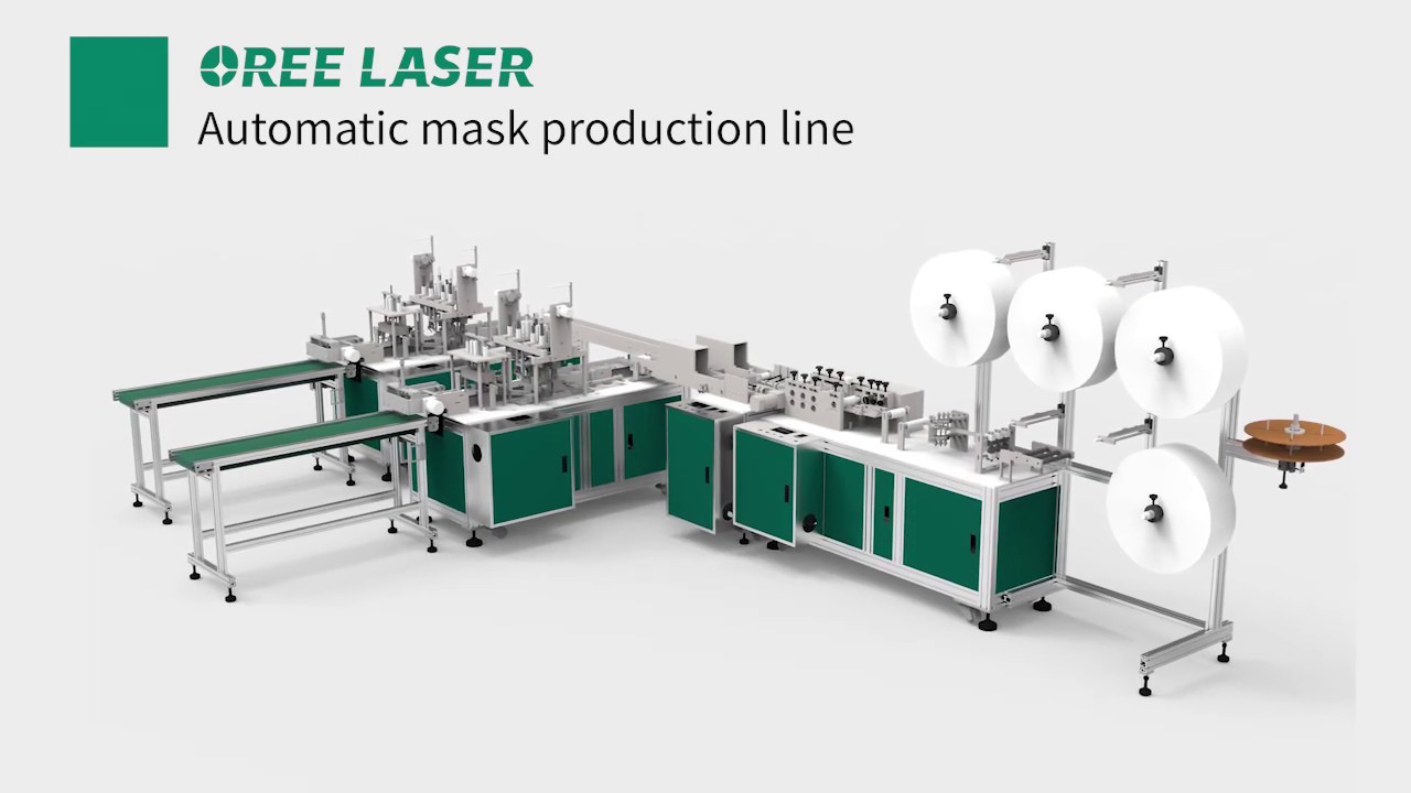 Surgical mask making machine full automatic 1+2 - YouTube