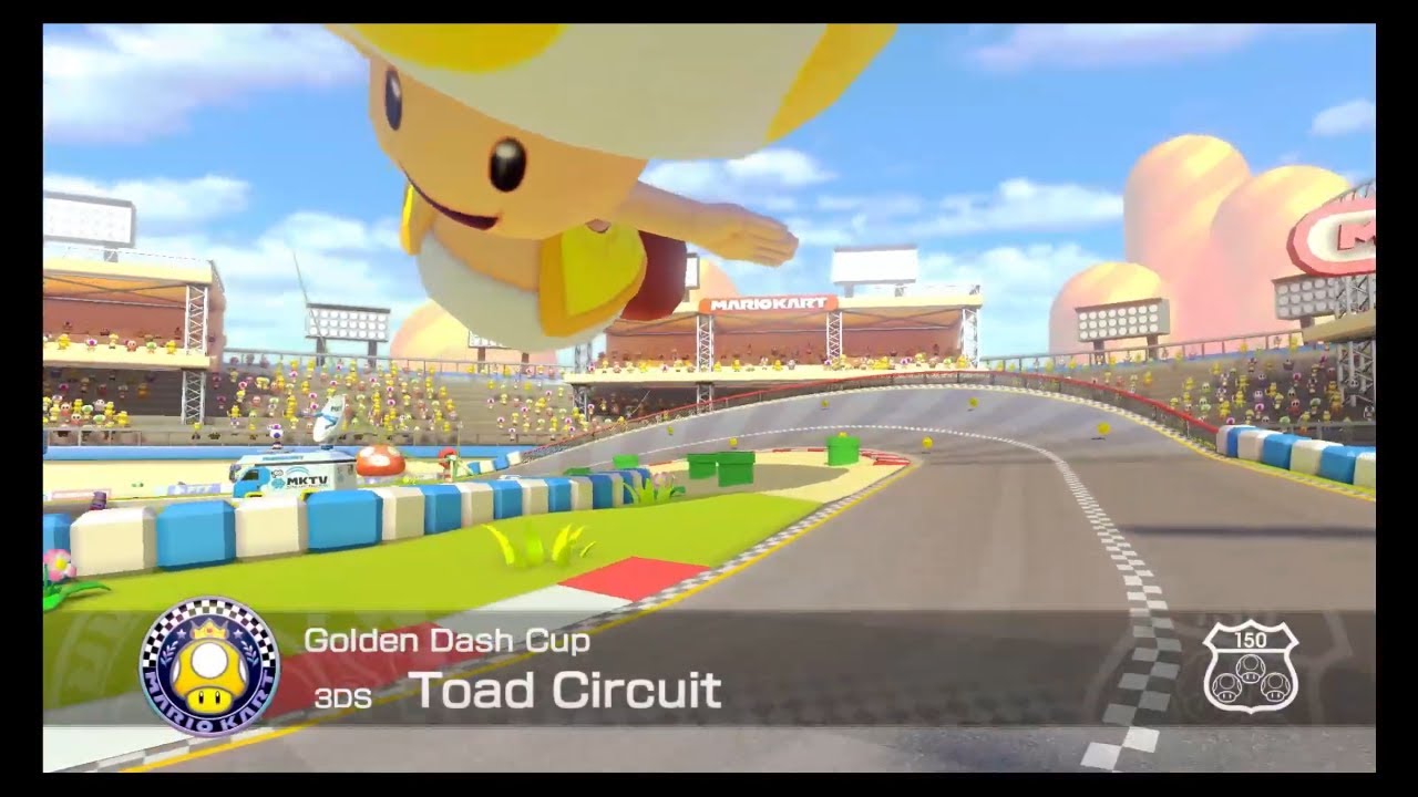 Mario Kart 8 Deluxe | Toad Circuit | Golden Dash Cup | 150cc - YouTube