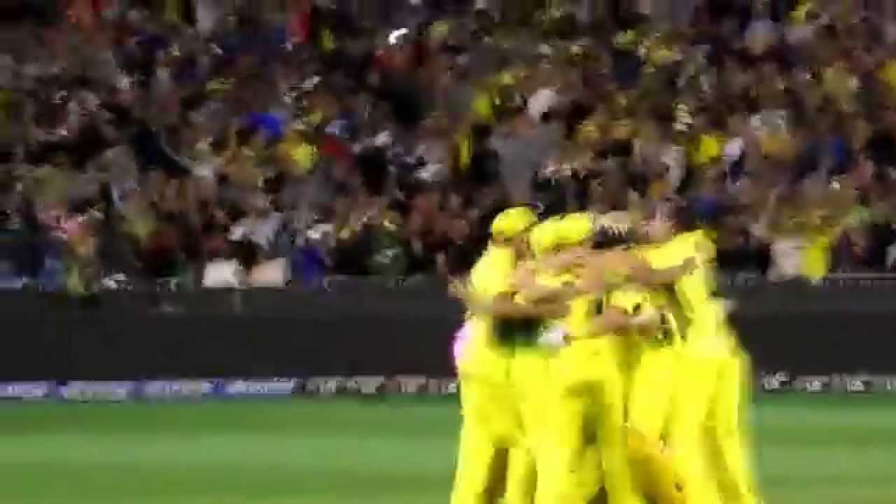 2015 ICC Cricket World Cup Final - Aus v NZ - Winning Moment - YouTube