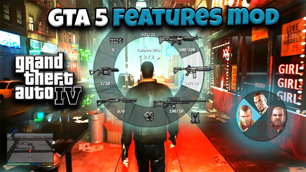 How to install GTA 5 Character Switch and Weapon Wheel Mod in GTA 4 ...