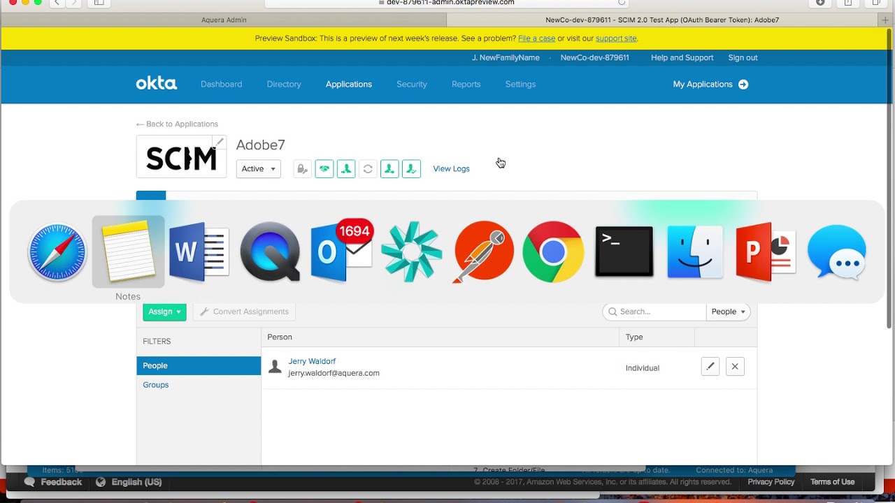 Adobe with Aquera application on Okta - YouTube