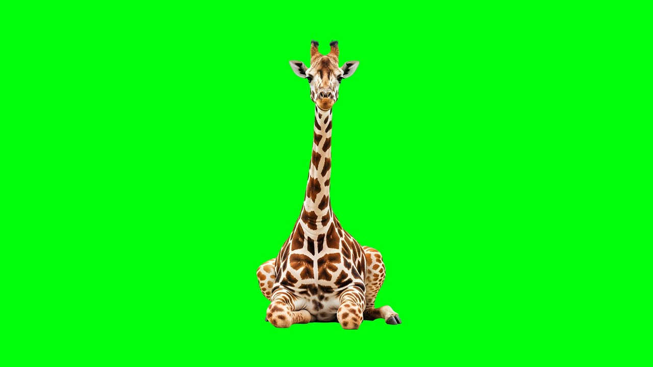 Giraffe Green Screen - YouTube