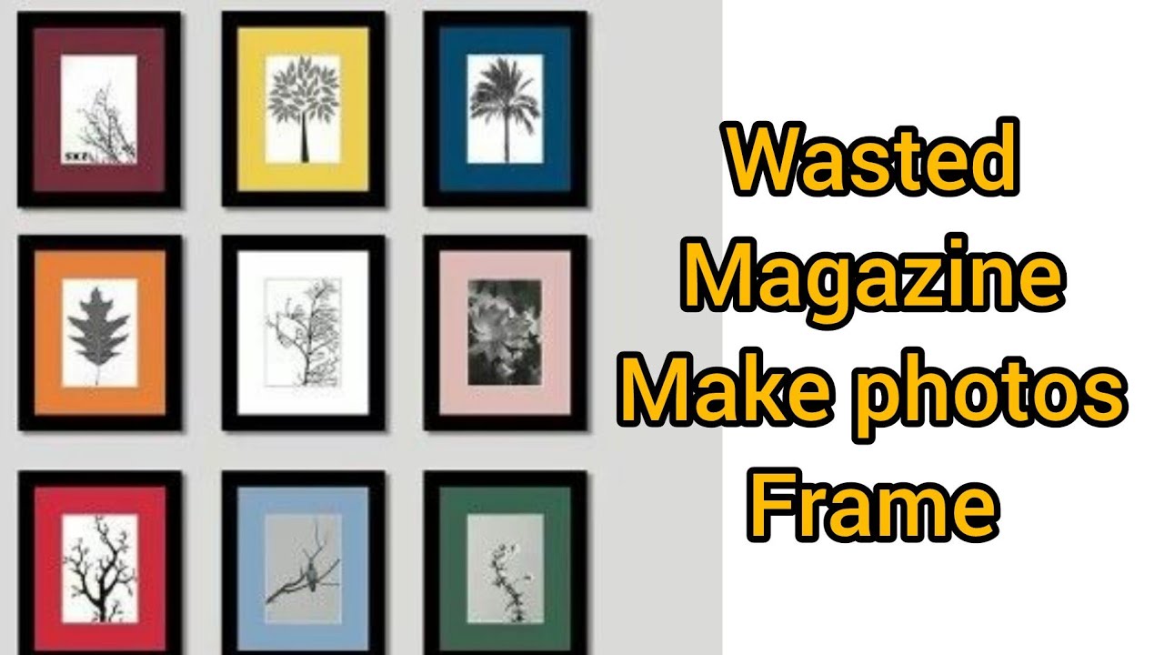 How to make magazines Photo Frame|Best out of waste|photo frame making ...