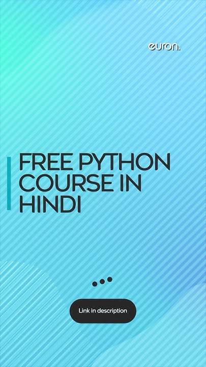 Free Python Course in hindi - Don't Miss Out! #shorts #shortsvideo #hindi #python - YouTube