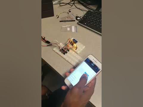 Microcomputer chip(atmega328p)/nrf8001 Bluetooth module - YouTube